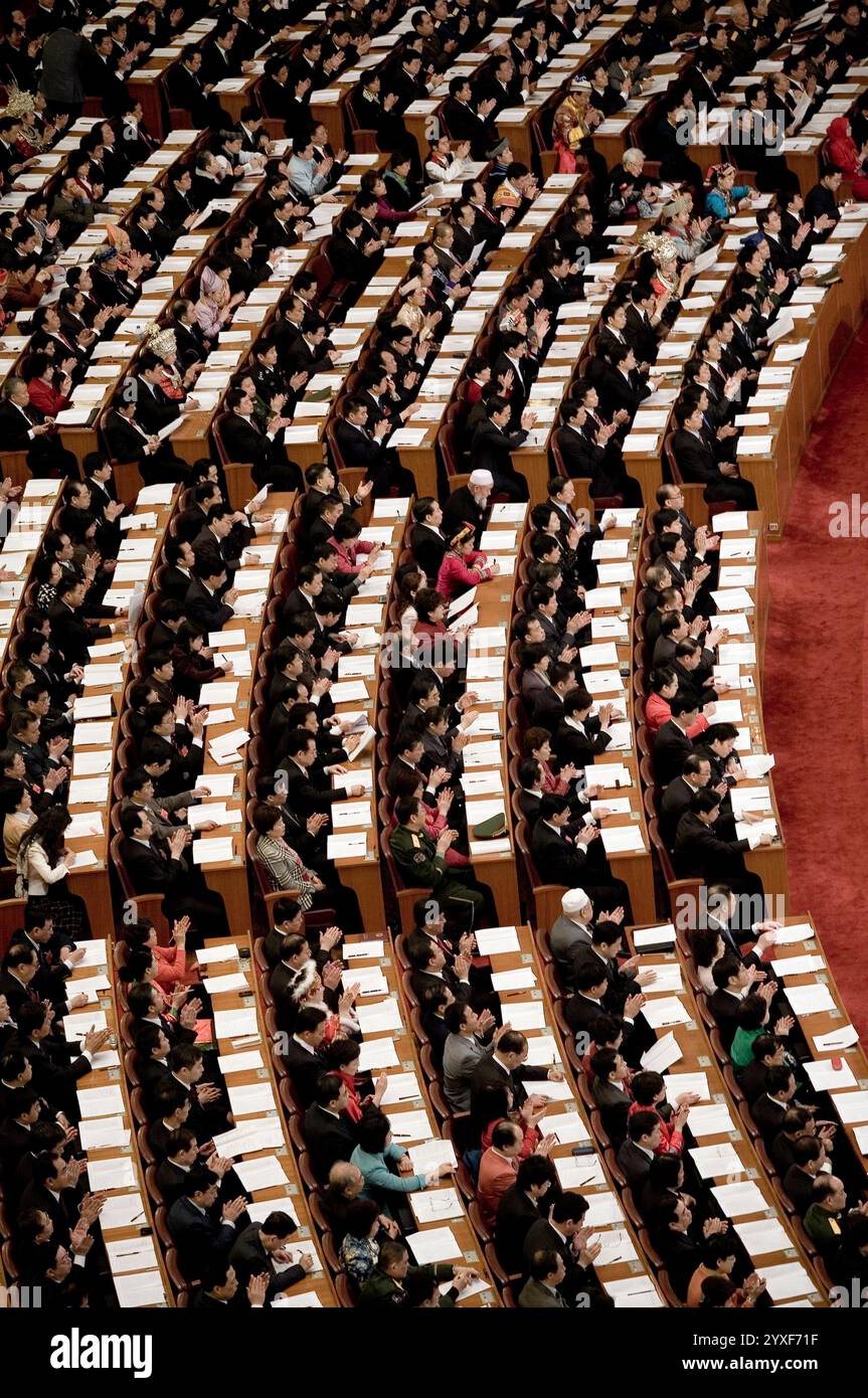 National People's Congress in the Great Hall of the People in Beijing ...
