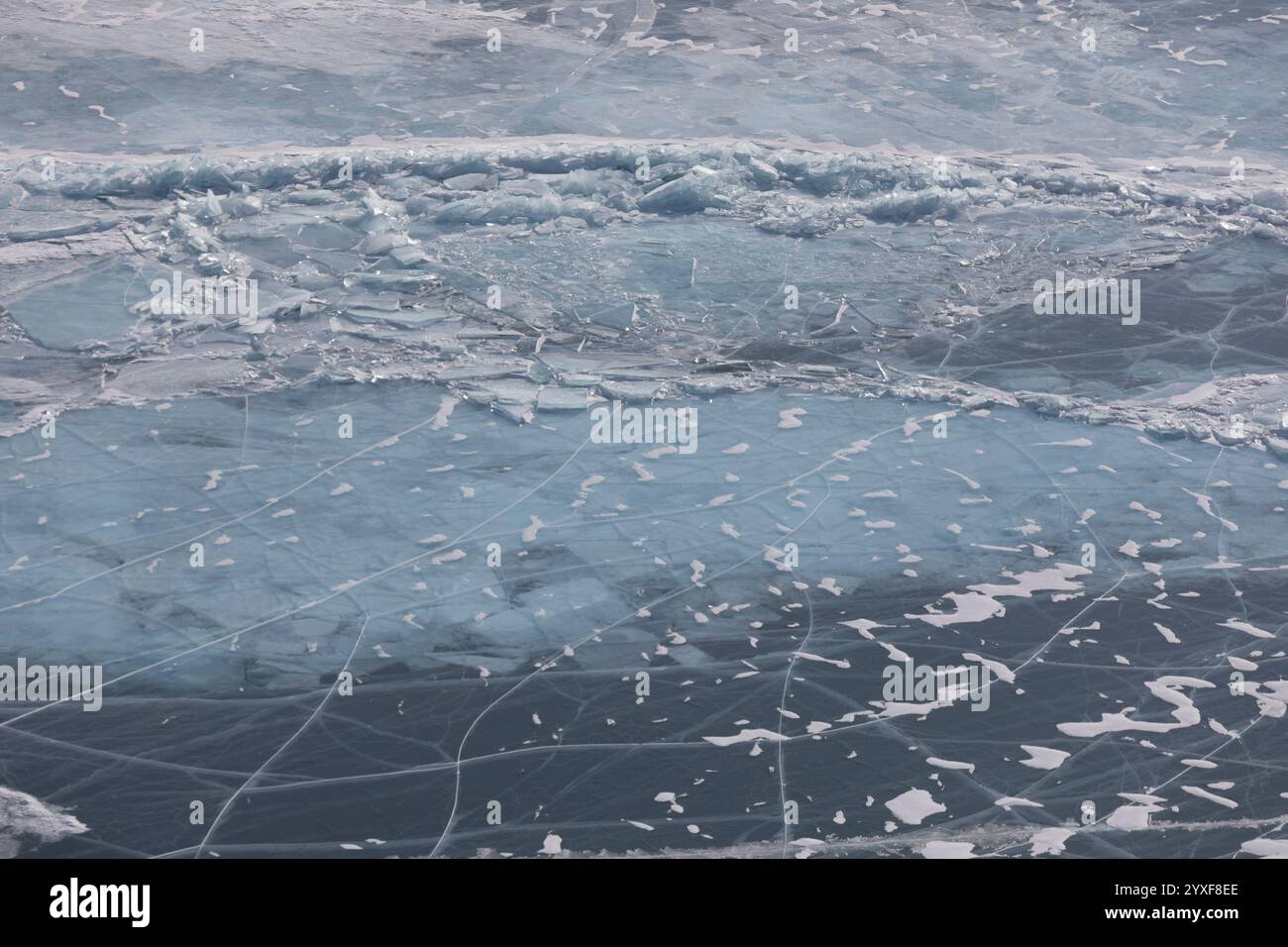 Aerial frozen lake in cold hi-res stock photography and images - Alamy