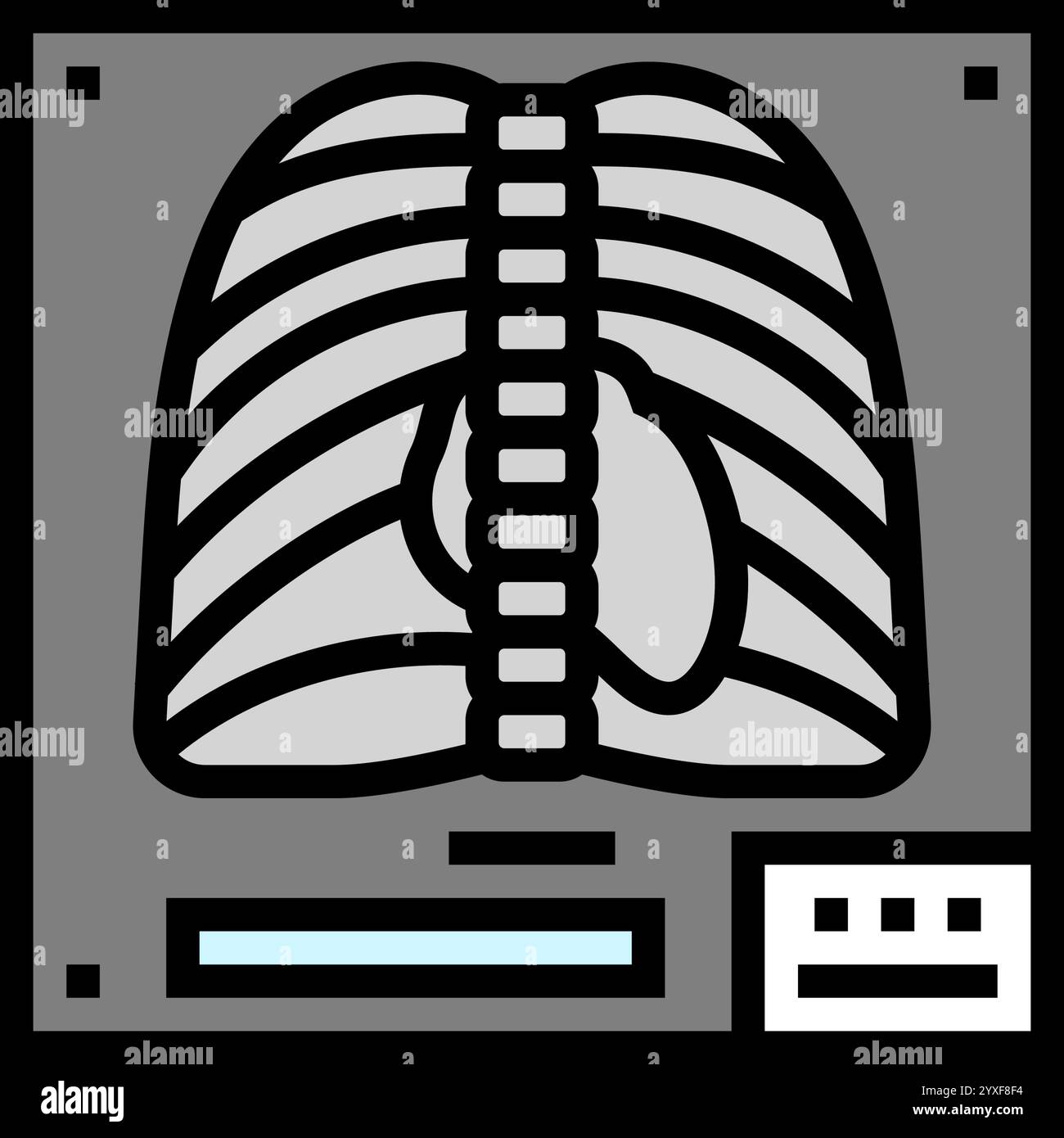 x ray fracture injury color icon vector illustration Stock Vector Image & Art - Alamy