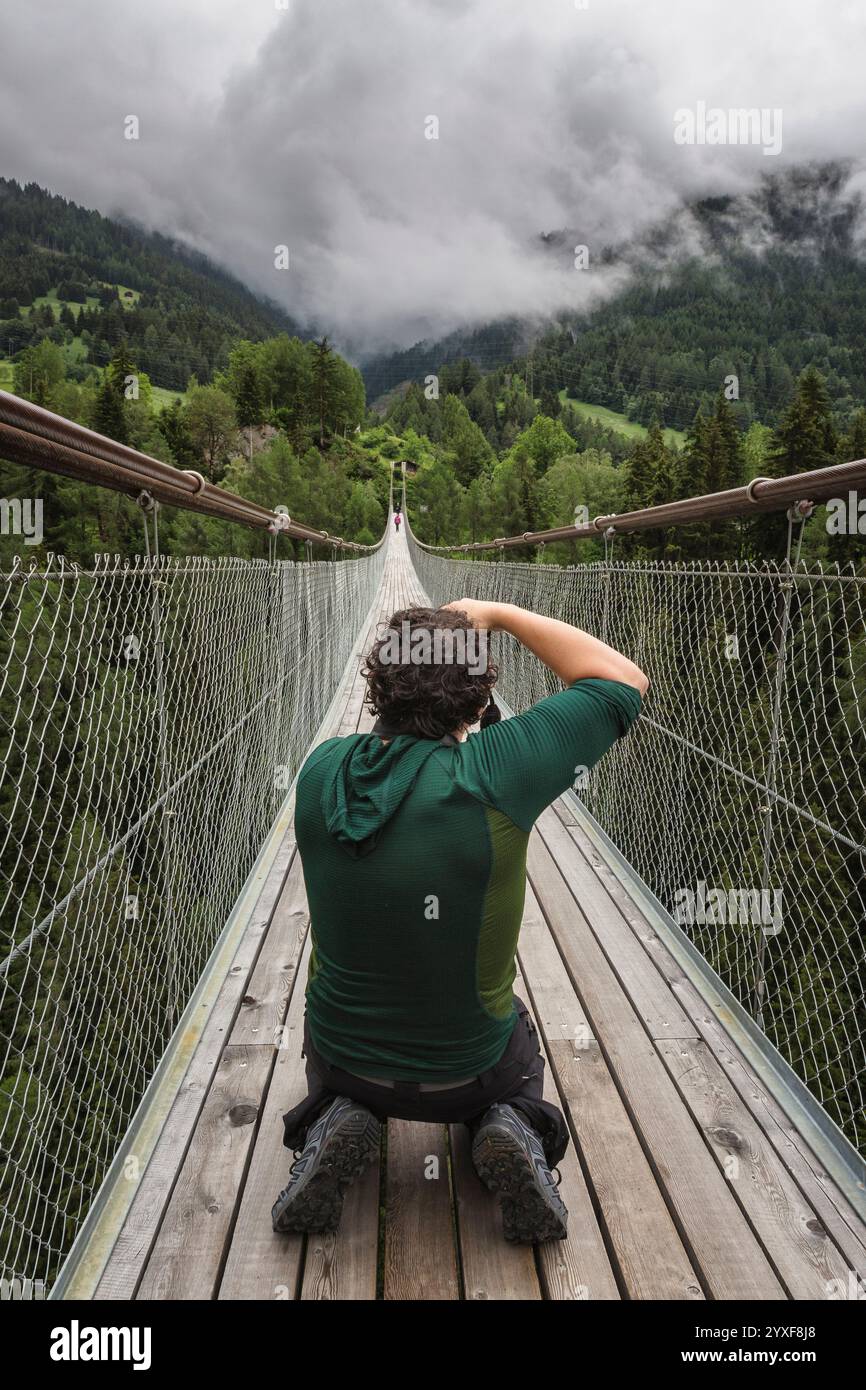 Suspension bridge suiza hi-res stock photography and images - Alamy