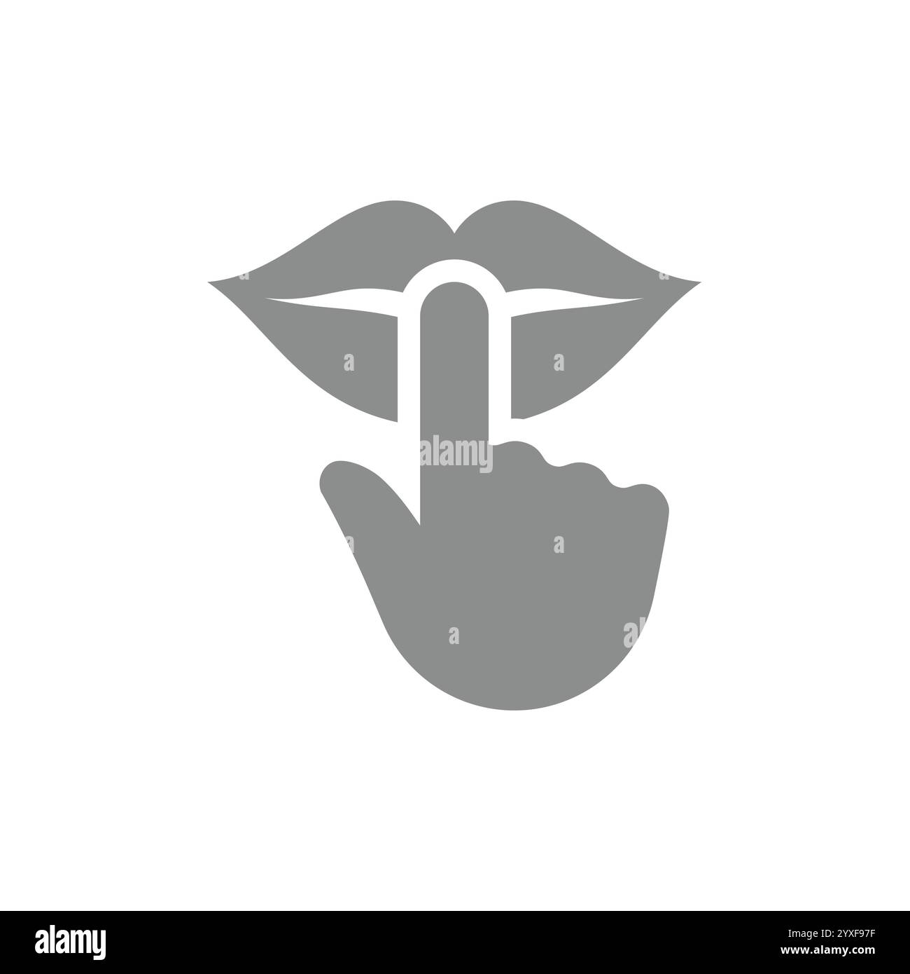 Keep quiet sign Stock Vector Images - Alamy