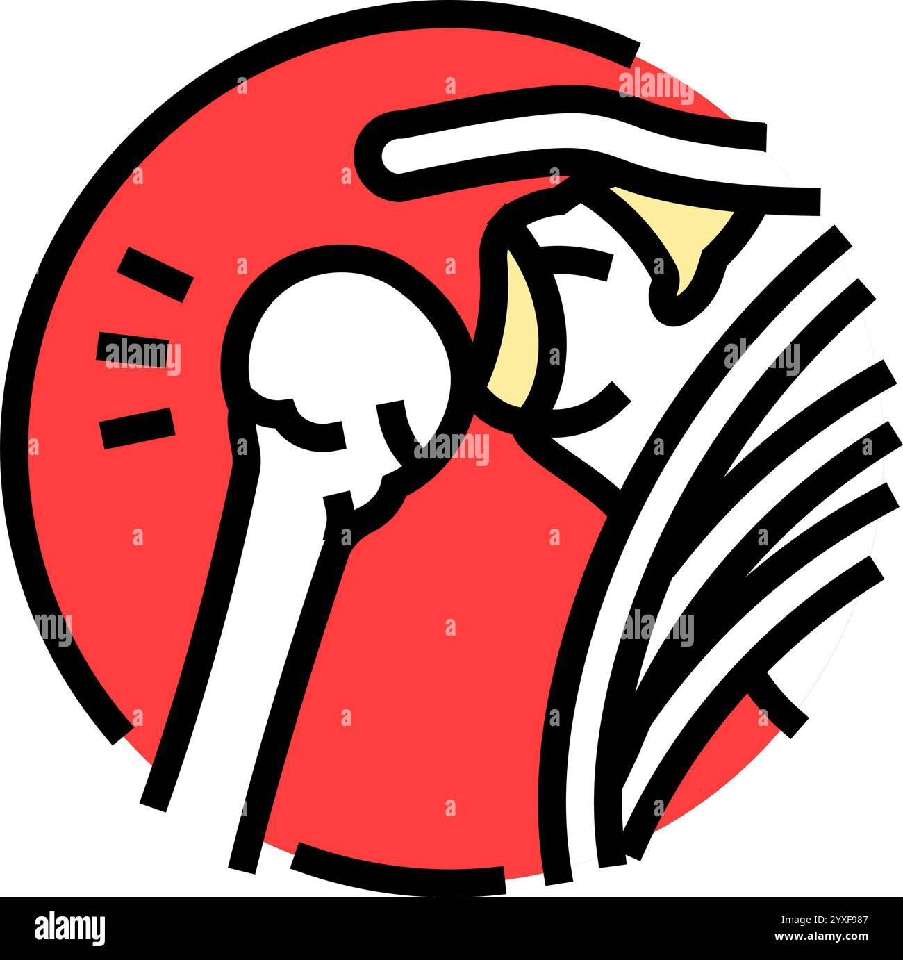 joint dislocation fracture injury color icon vector illustration Stock ...