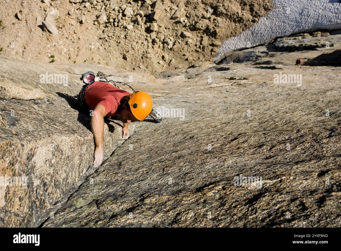 Alpine climber on granite mountains in Washington State Stock Photo - Alamy