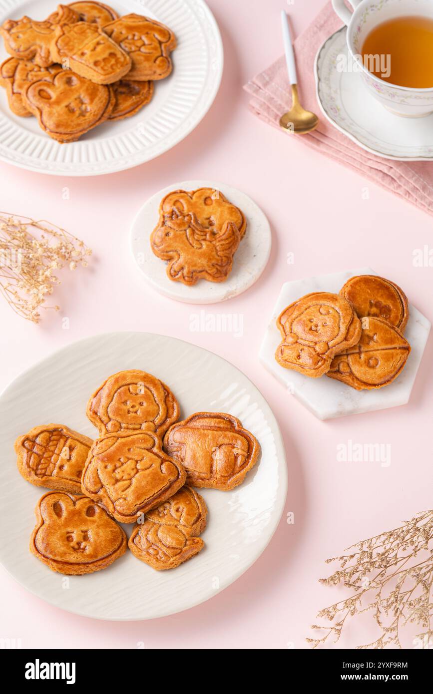 Mooncake biscuits are little sweet snacks which are like the outer ...