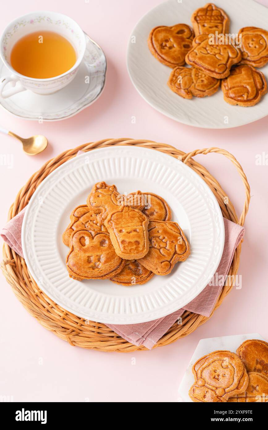 Mooncake biscuits are little sweet snacks which are like the outer ...