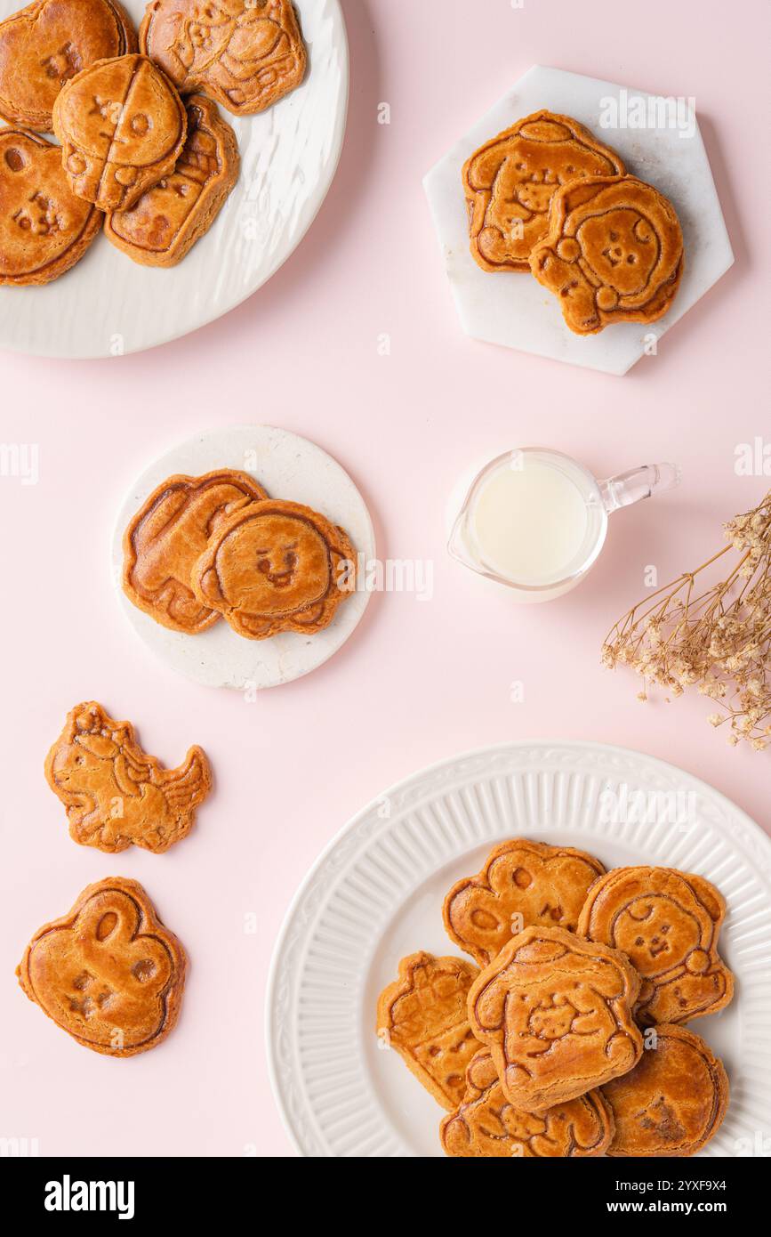 Mooncake biscuits are little sweet snacks which are like the outer ...