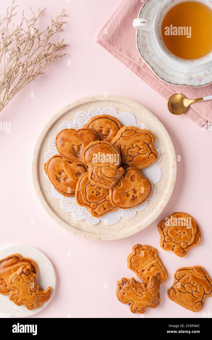 Mooncake biscuits are little sweet snacks which are like the outer ...
