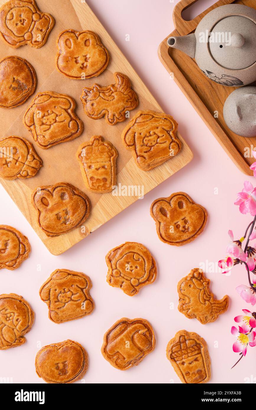 Mooncake biscuits are little sweet snacks which are like the outer ...