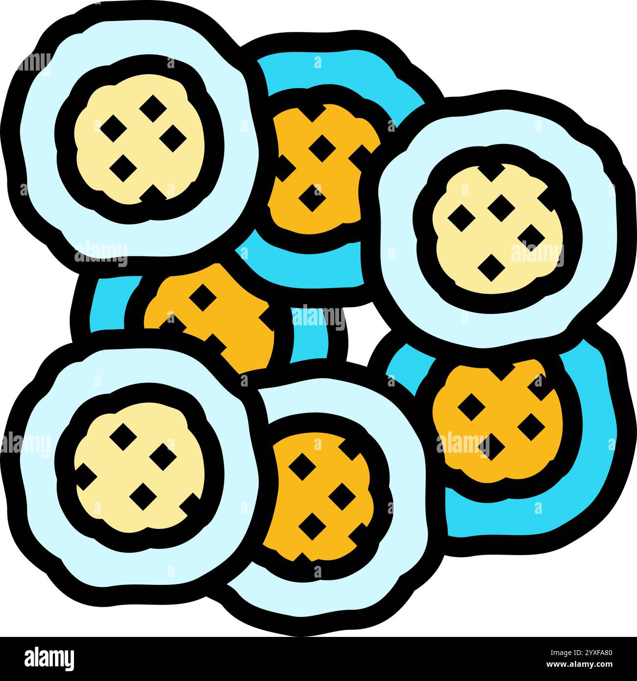 Cells Genetic Engineering Color Icon Vector Illustration Stock Vector Image And Art Alamy