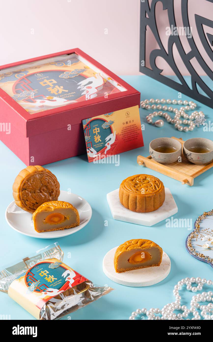 A mooncake is a Chinese bakery product traditionally eaten during the ...