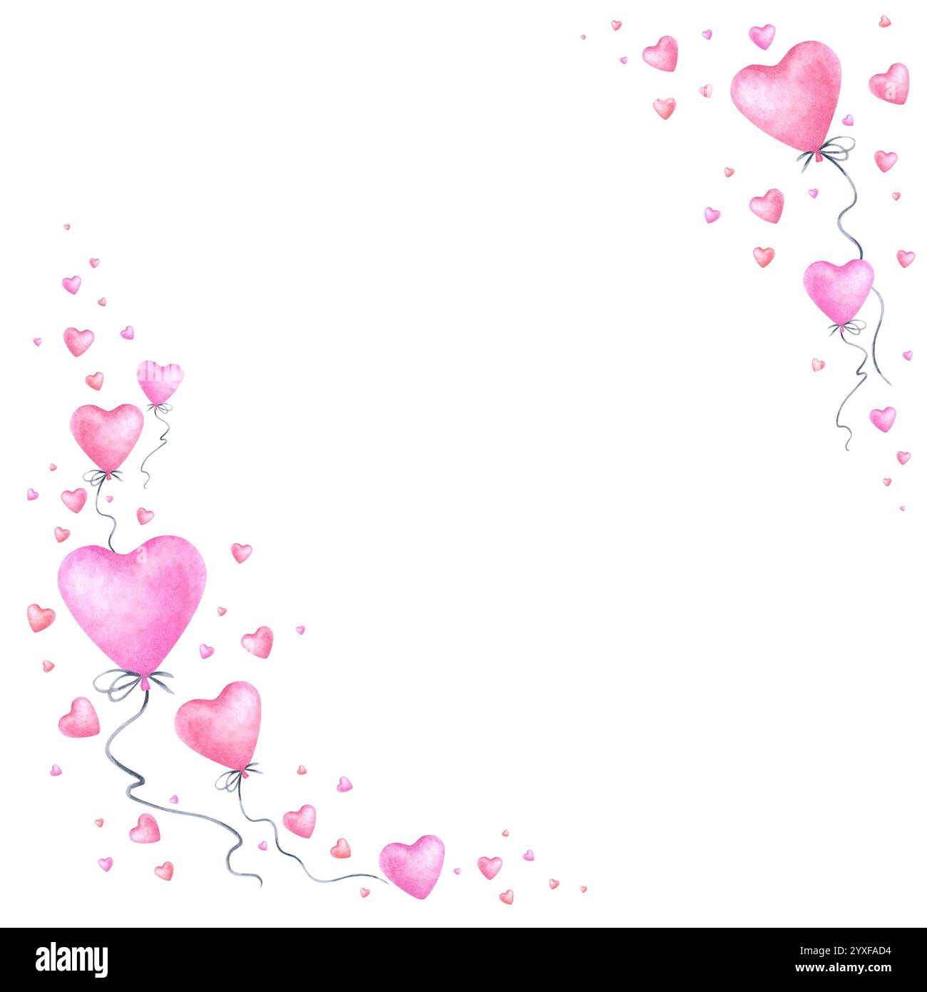 Square hand draw hearts hi-res stock photography and images - Alamy