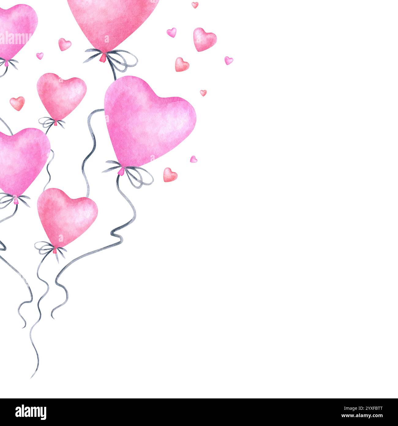 Square hand draw hearts hi-res stock photography and images - Alamy