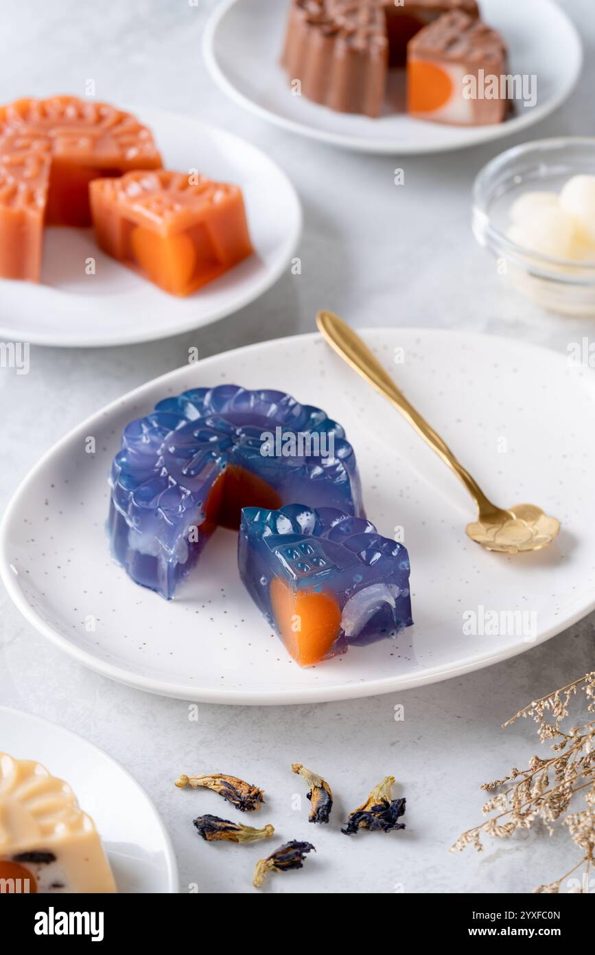A mooncake is a Chinese bakery product traditionally eaten during the ...