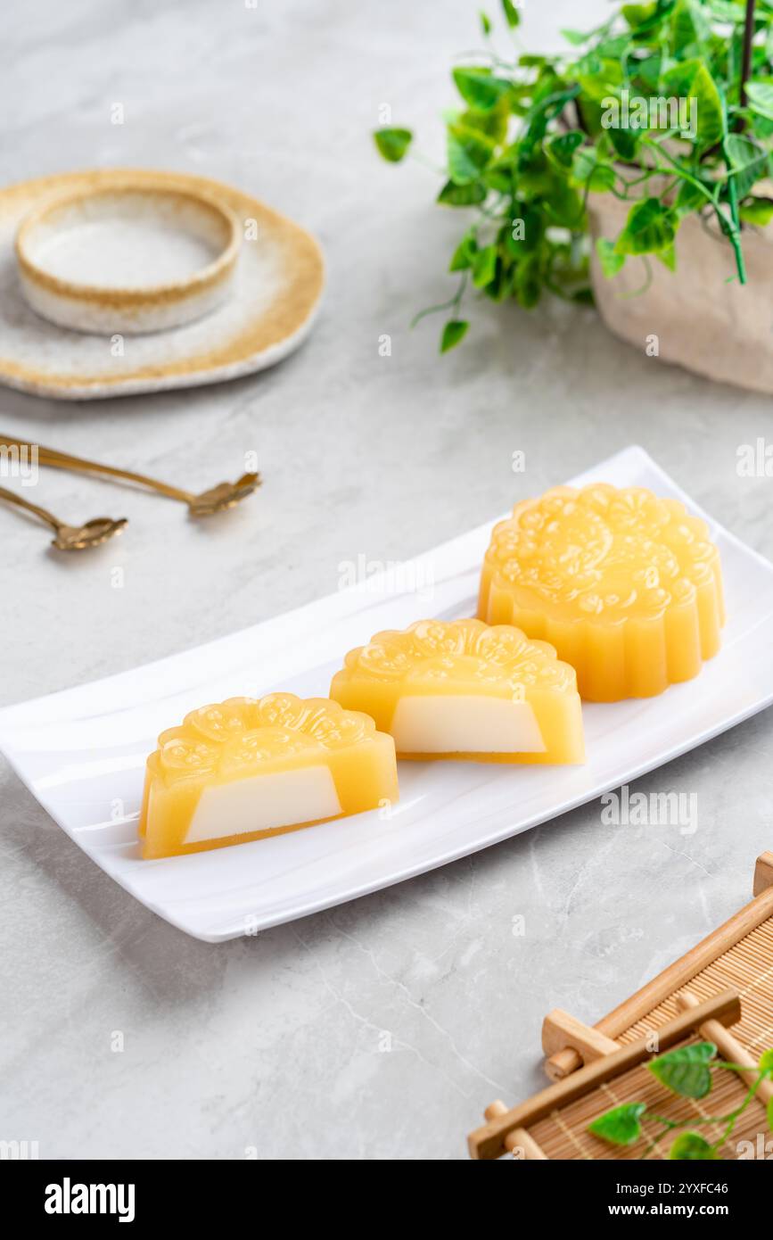 A mooncake is a Chinese bakery product traditionally eaten during the ...