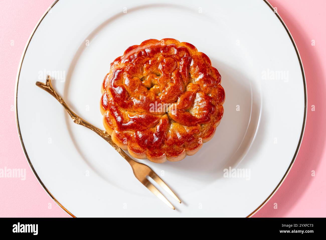 A mooncake is a Chinese bakery product traditionally eaten during the ...