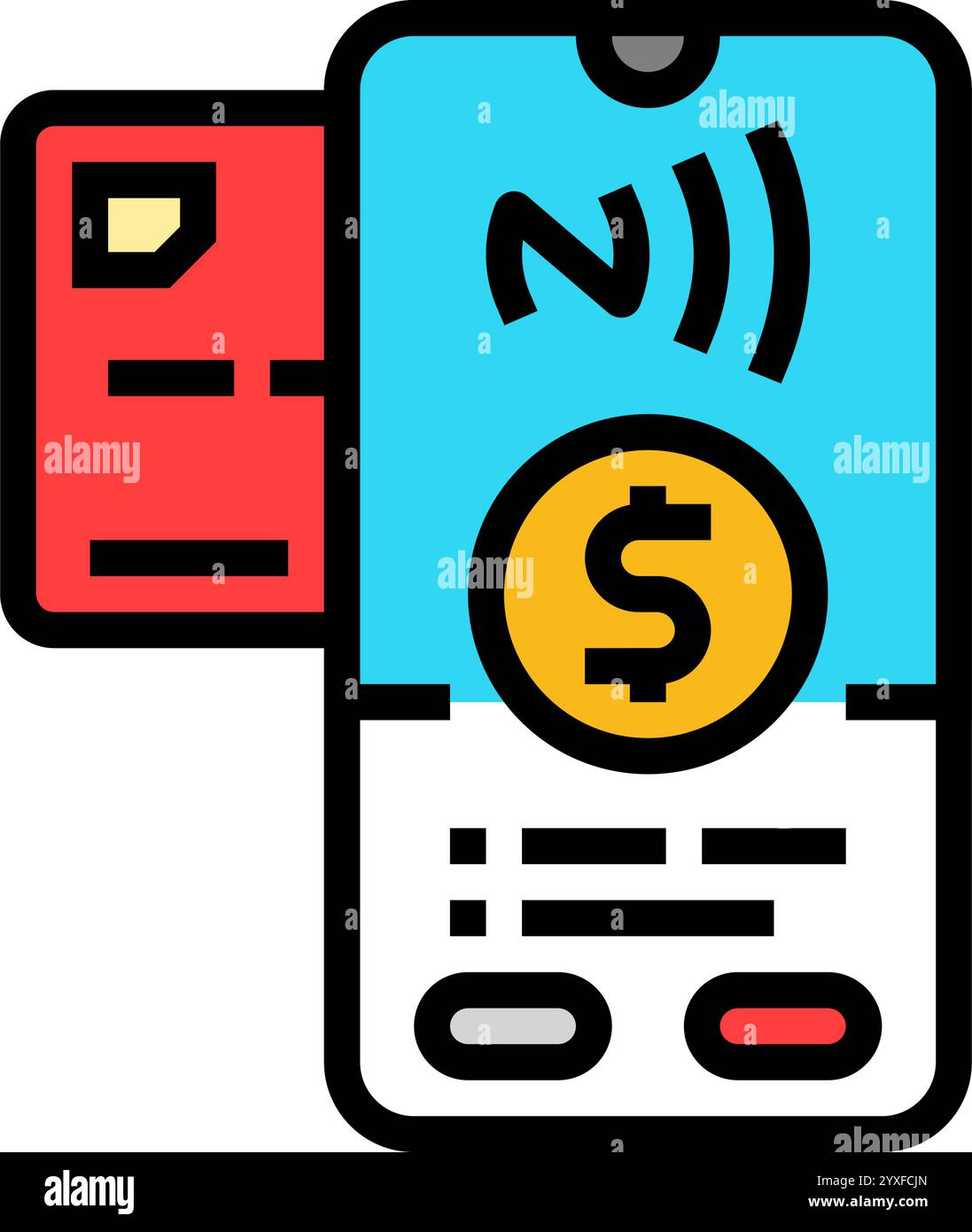 Tapping card payment Stock Vector Images - Alamy