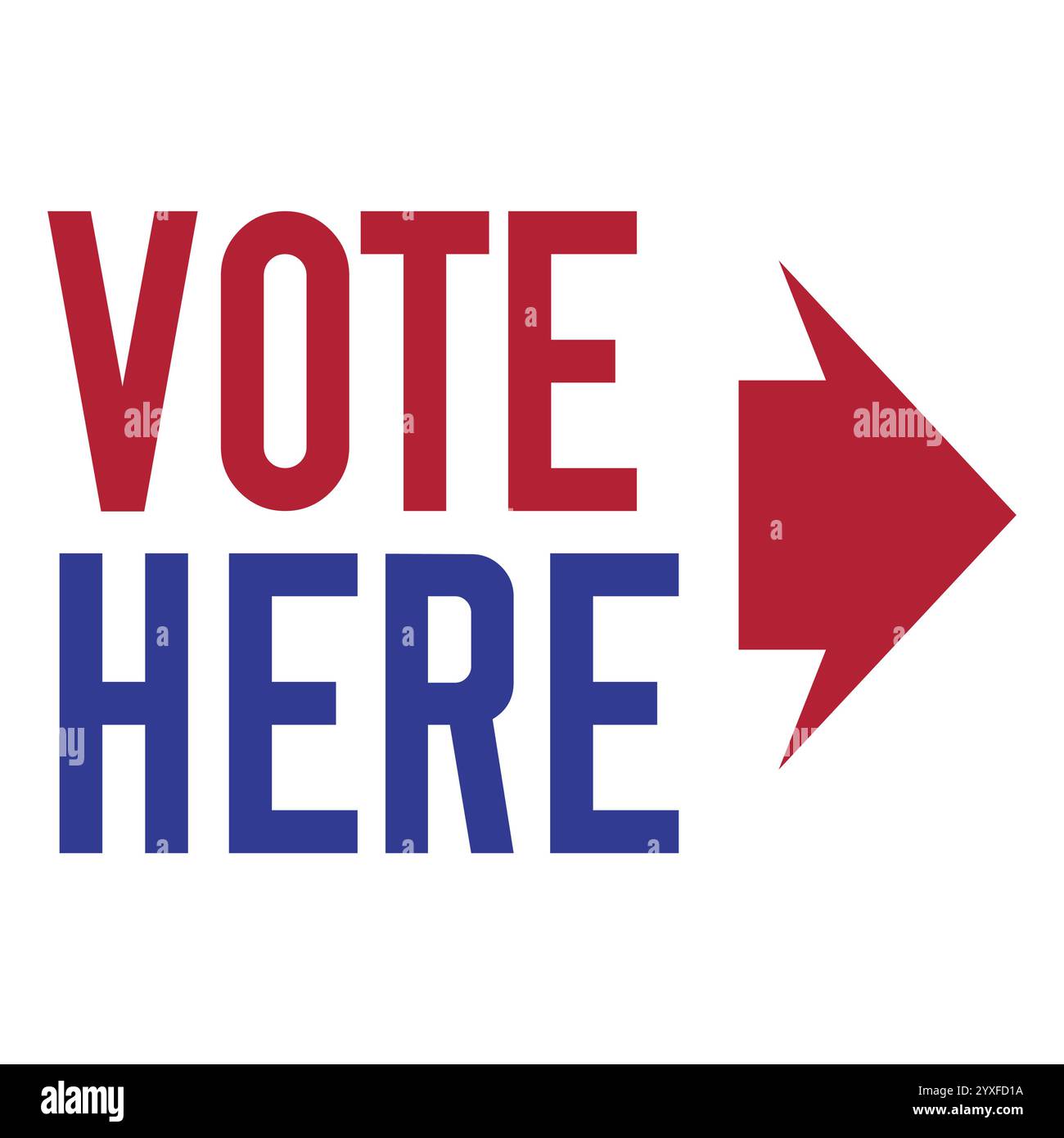 Voting sign arrow america Stock Vector Images - Alamy