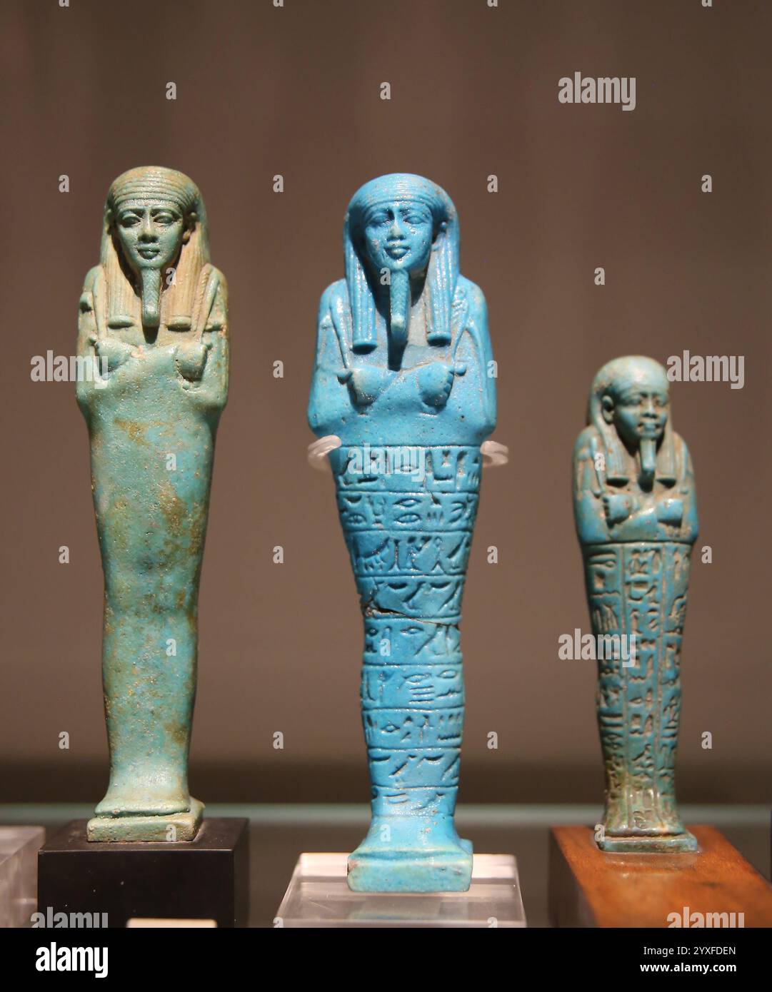 Shabtis of Psamtek and Pakep. Faience. Late period, 26th Dynasty ...