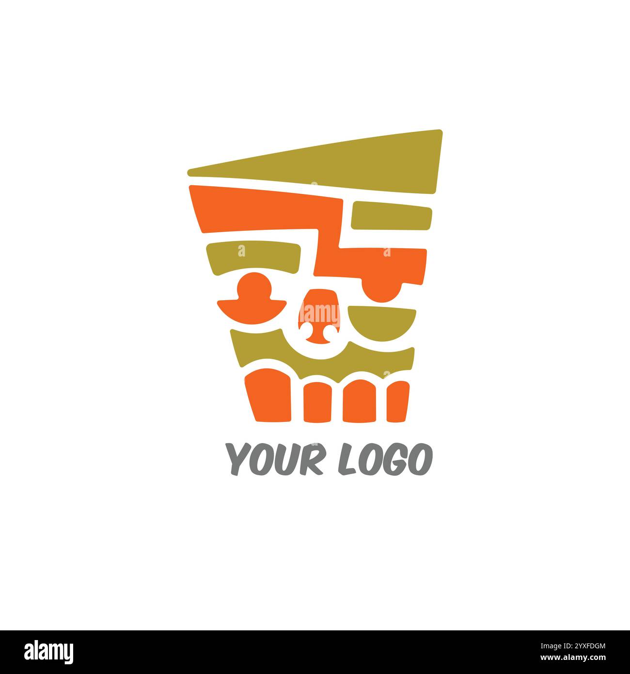 Abstract face logo vector illustration Stock Vector Image & Art - Alamy