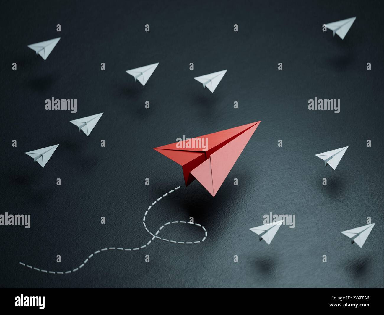 Successful business, innovative and solution concepts.Paper plane ...