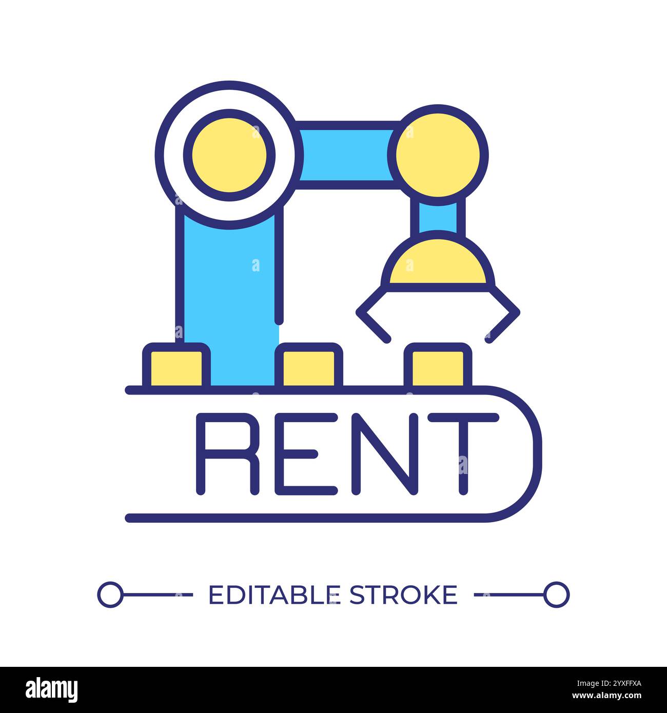 Equipment rental RGB color icon Stock Vector Image & Art - Alamy