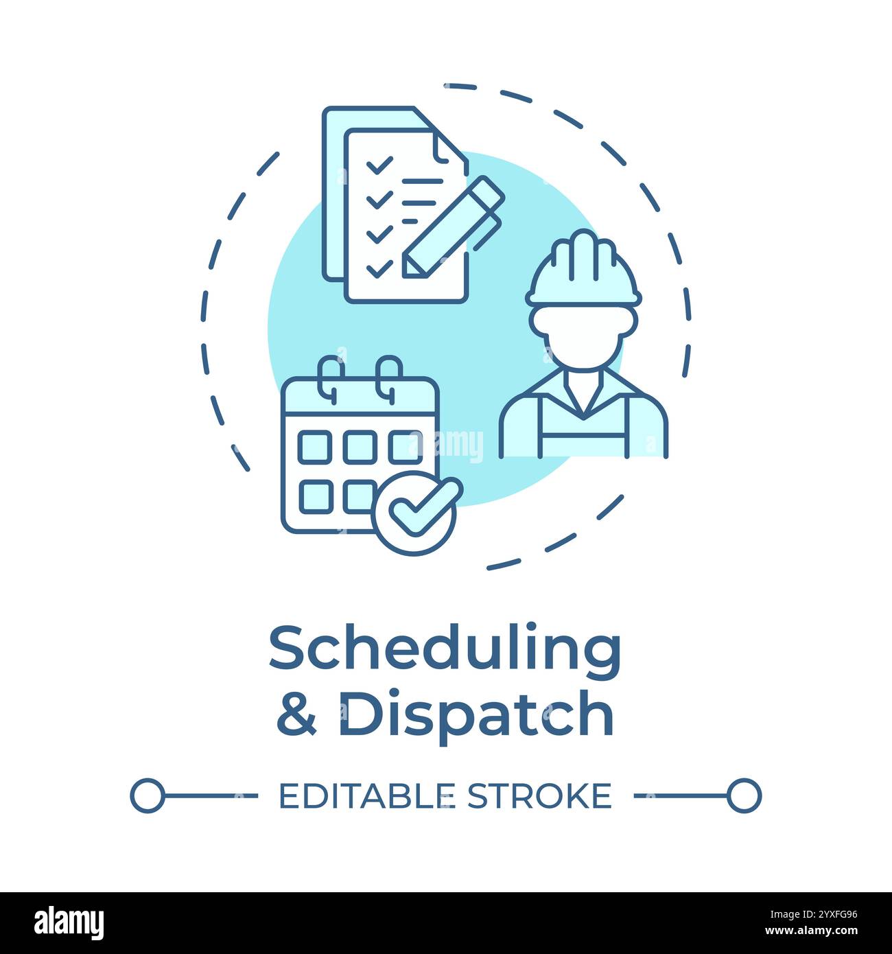 Dispatch scheduling Stock Vector Images - Alamy
