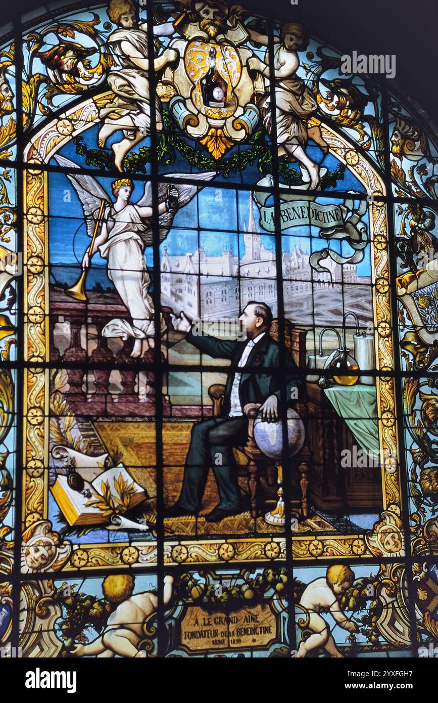 Stained glass depicting alexander le grand hi-res stock photography and ...