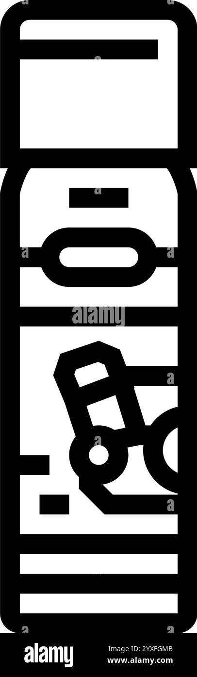 engine degreaser car care line icon vector illustration Stock Vector ...