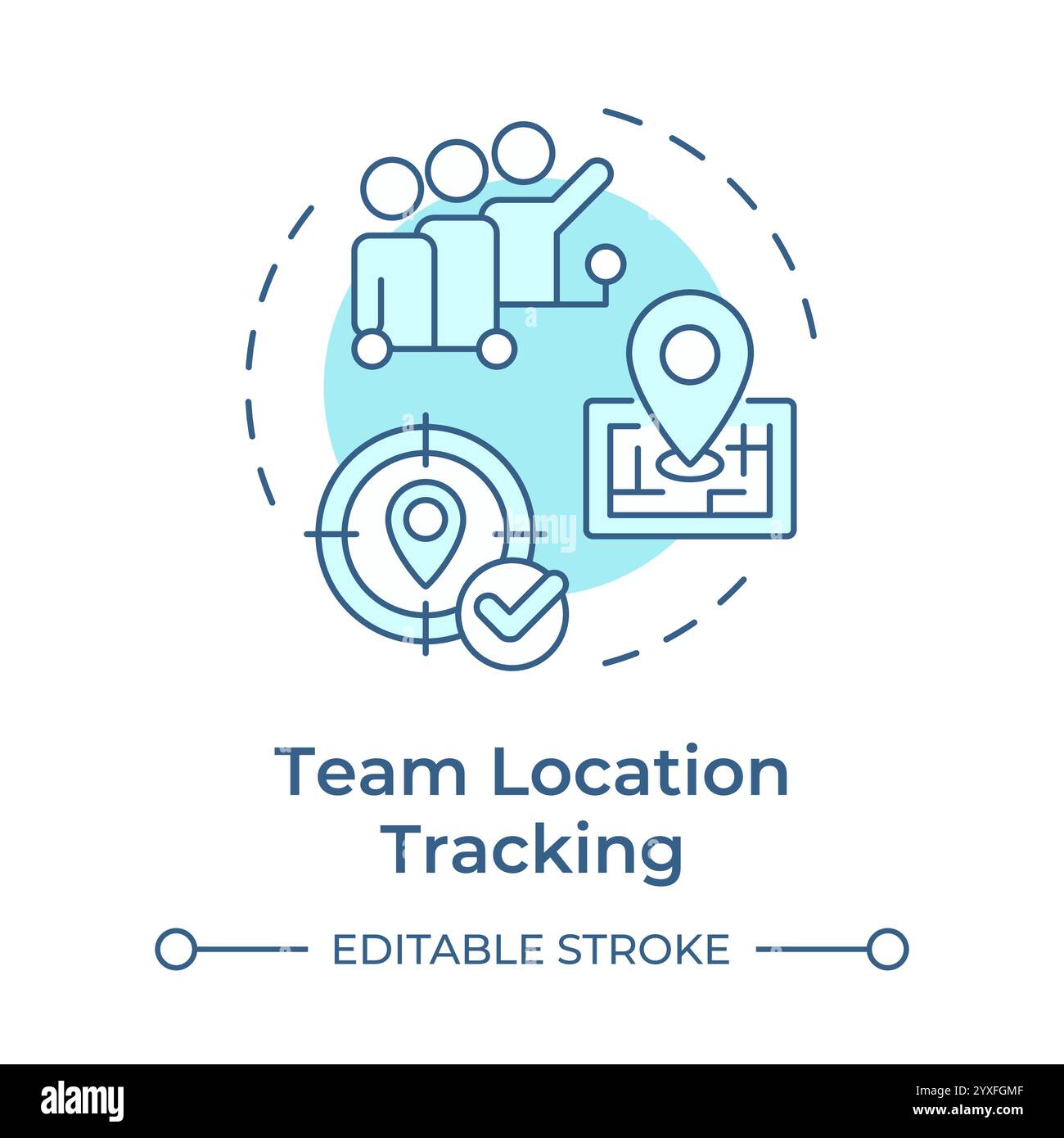 Real time location tracking Stock Vector Images - Alamy