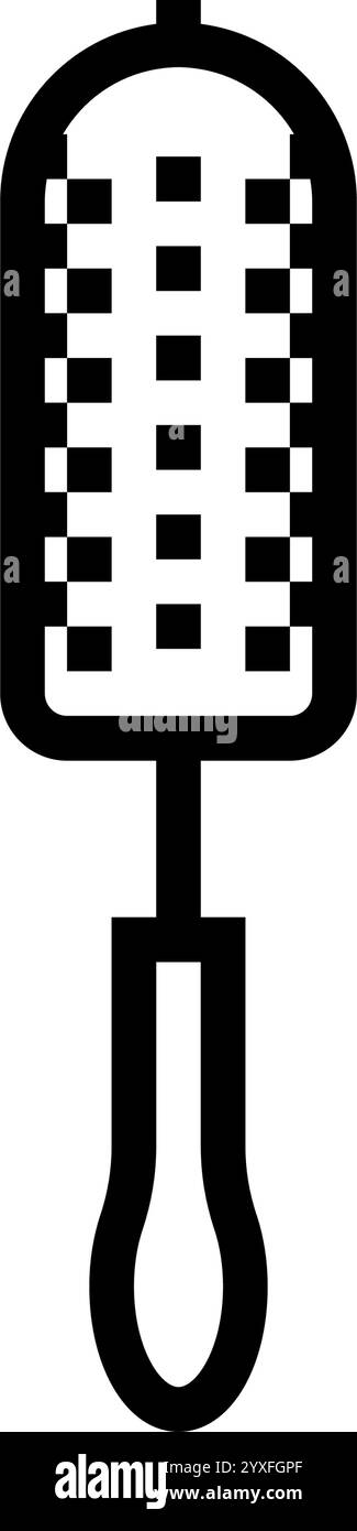 wheel brush car care line icon vector illustration Stock Vector Image ...