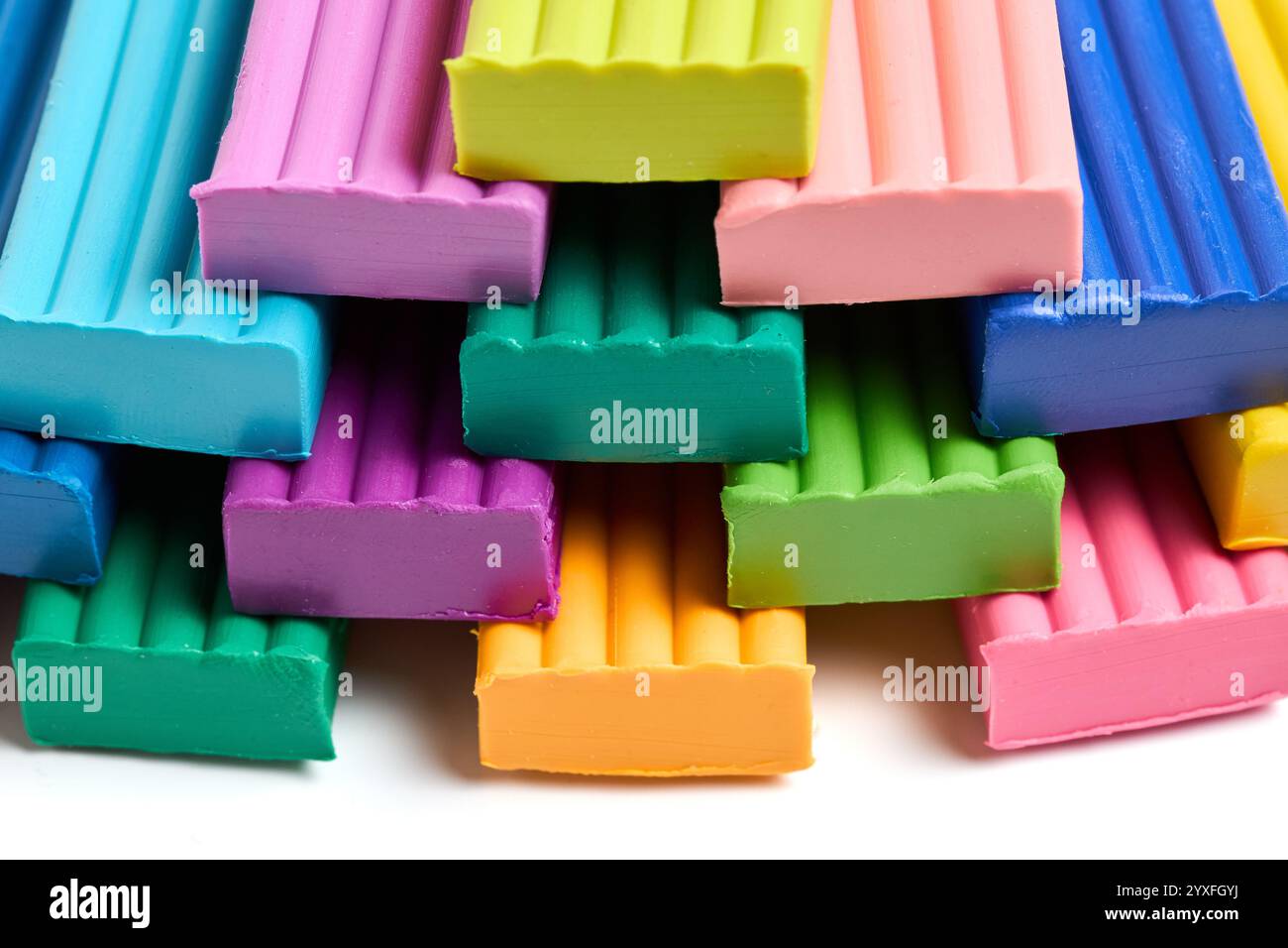 Artistic plastic clay for modeling. Children multicolored plasticine ...