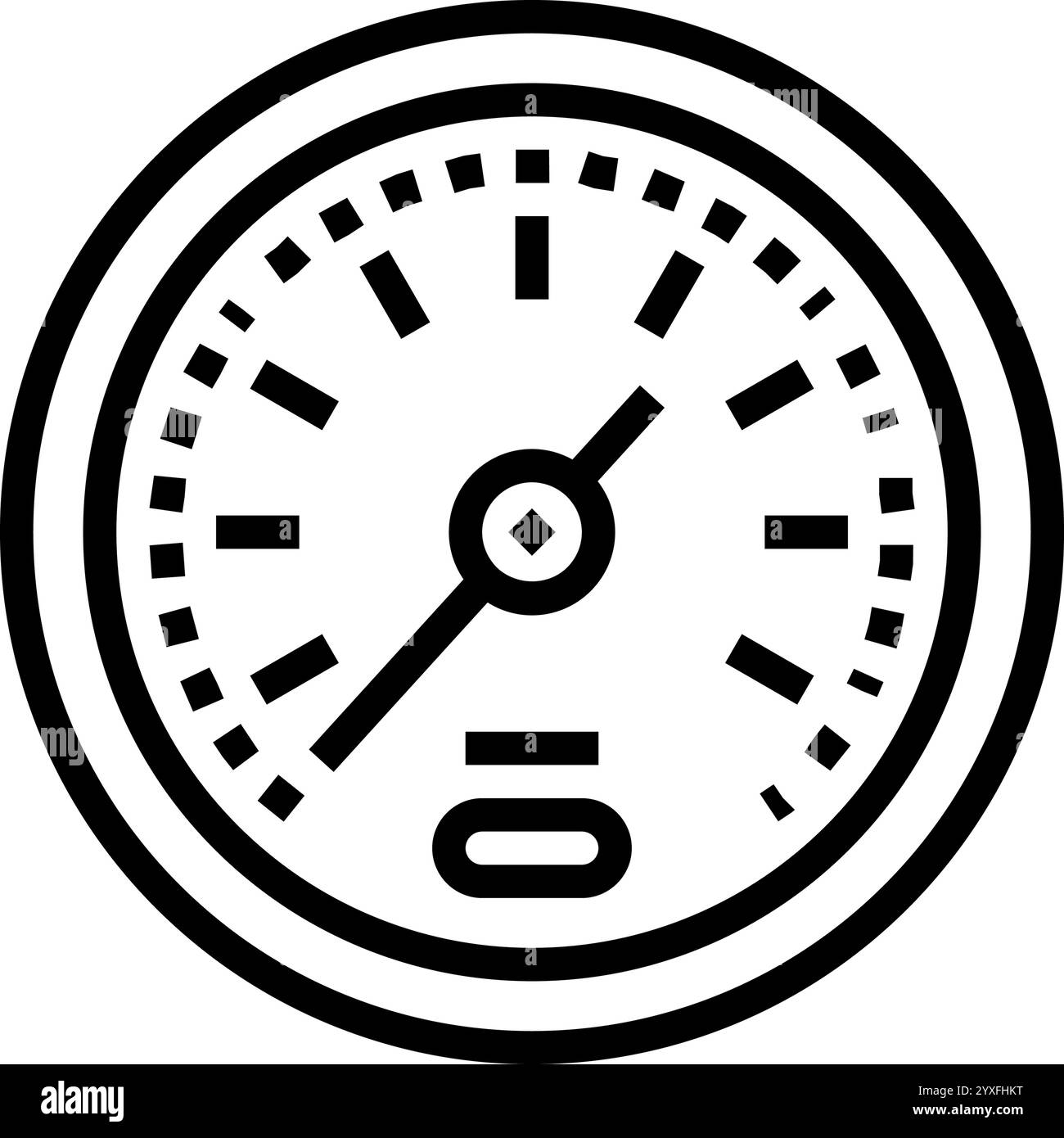 fuel pressure gauge line icon vector illustration Stock Vector Image ...