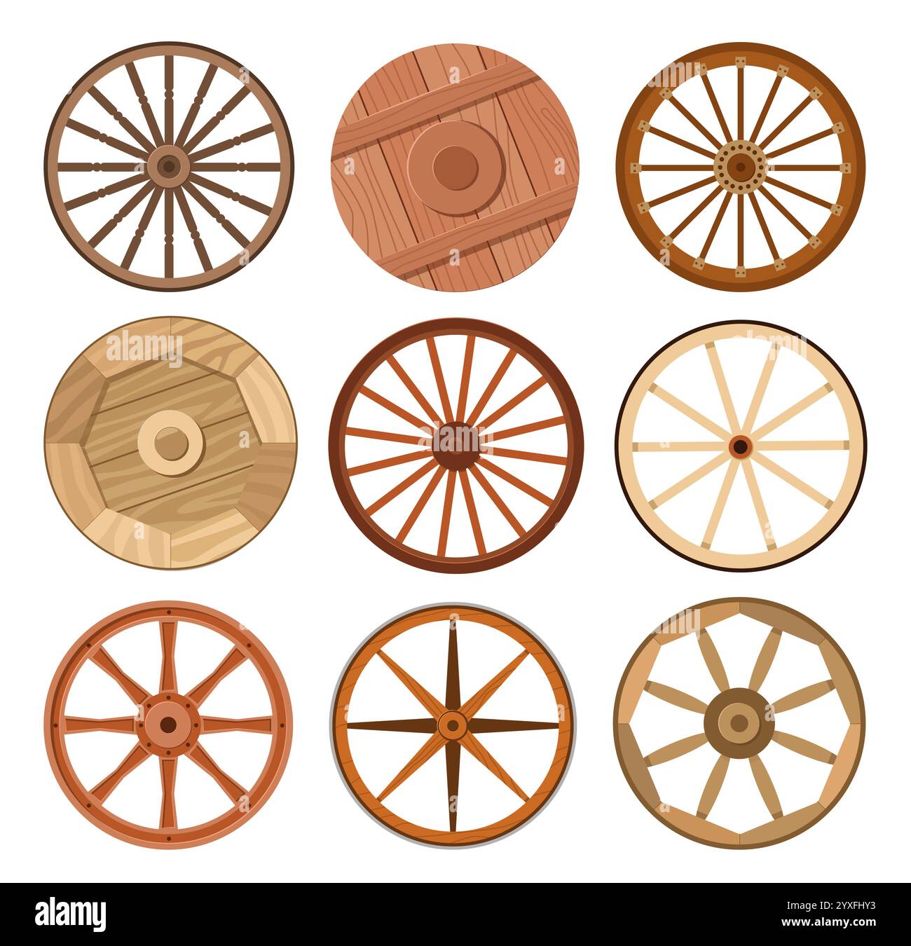 Timber transport wagon Stock Vector Images - Alamy