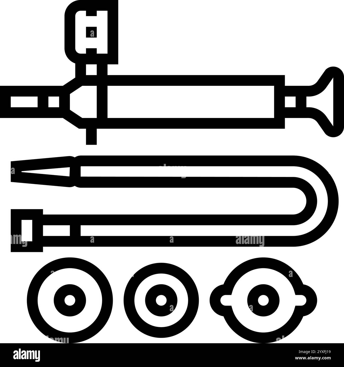 coolant pressure tester car line icon vector illustration Stock Vector ...