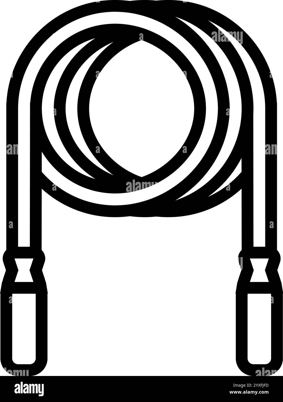 jump rope fitness tool line icon vector illustration Stock Vector Image ...