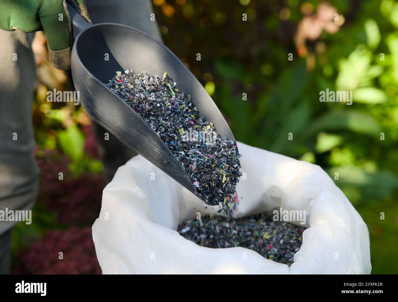 Plastic granulate in a plastic waste recycling plant Stock Photo - Alamy