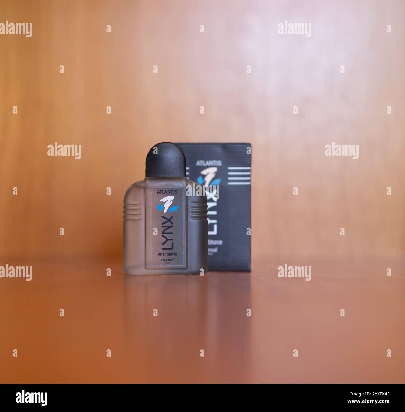 Faberge Lynx Atlantis aftershave Stock Photo - Alamy