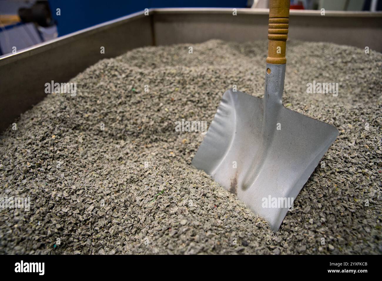 Plastic granulate in a plastic waste recycling plant Stock Photo - Alamy