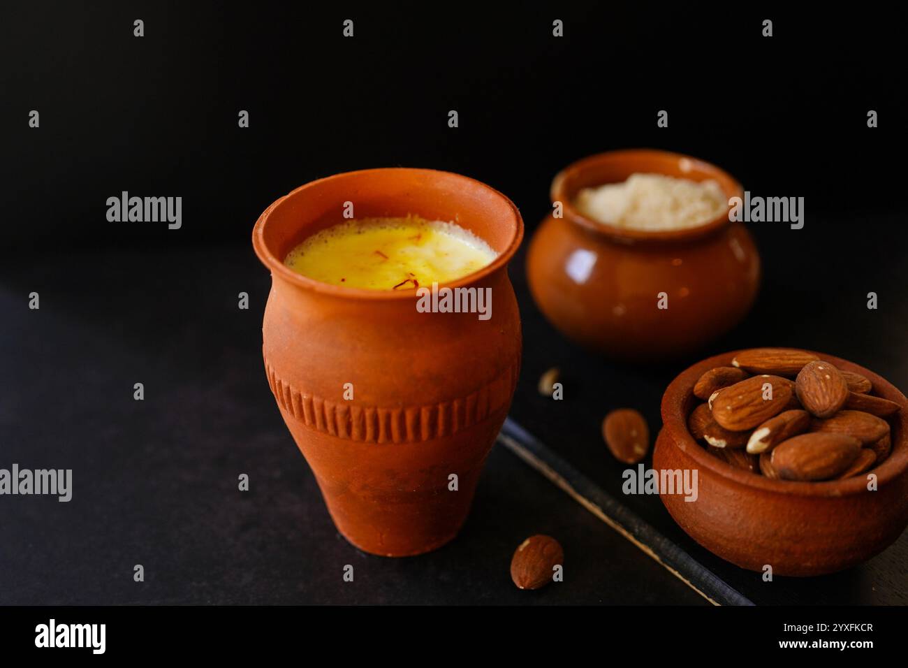 Homemade Almond Badam Milk with saffron and cardamom |Indian summer ...