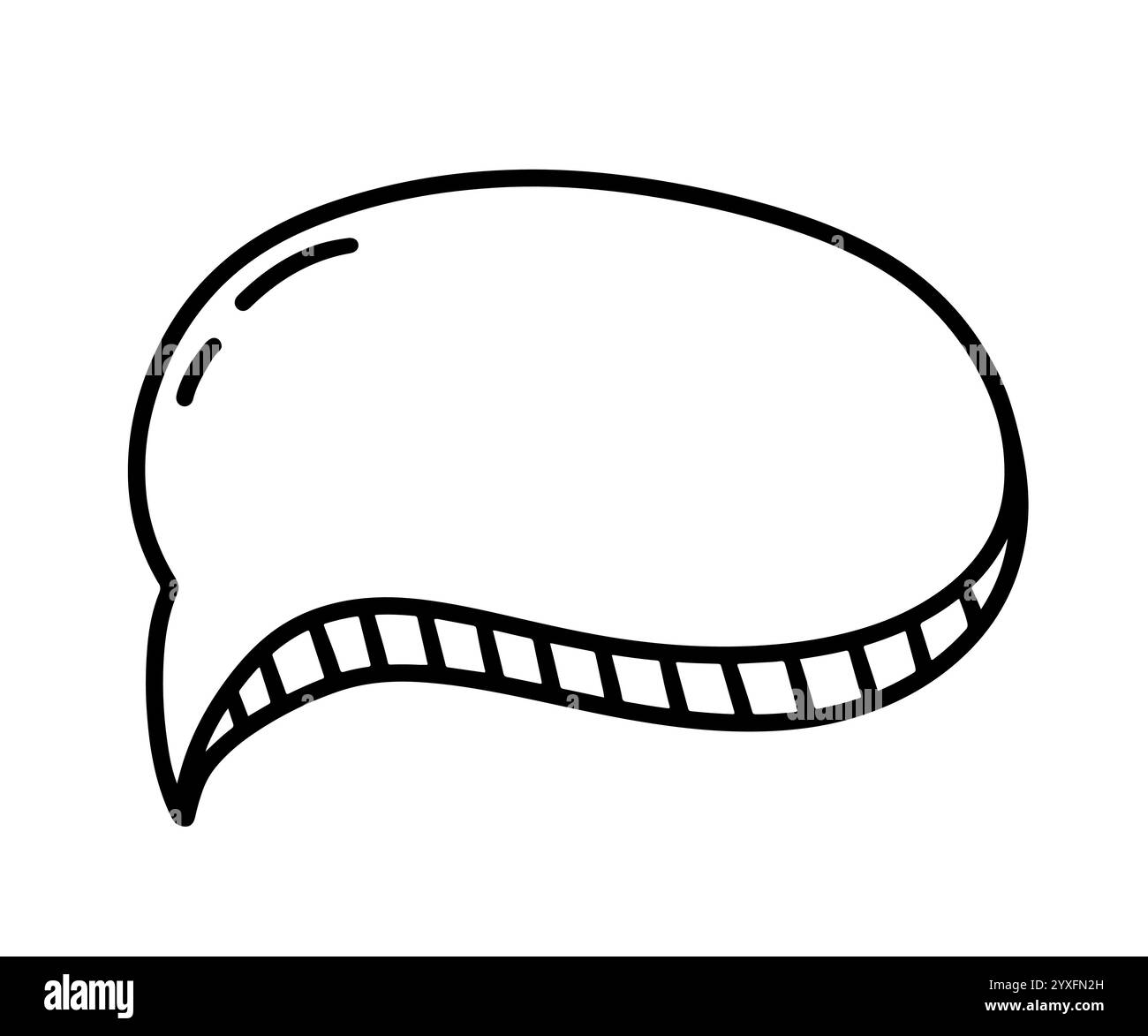 Chat Speech Bubble Message Text Cloud Vector Shape Stock Vector Image ...