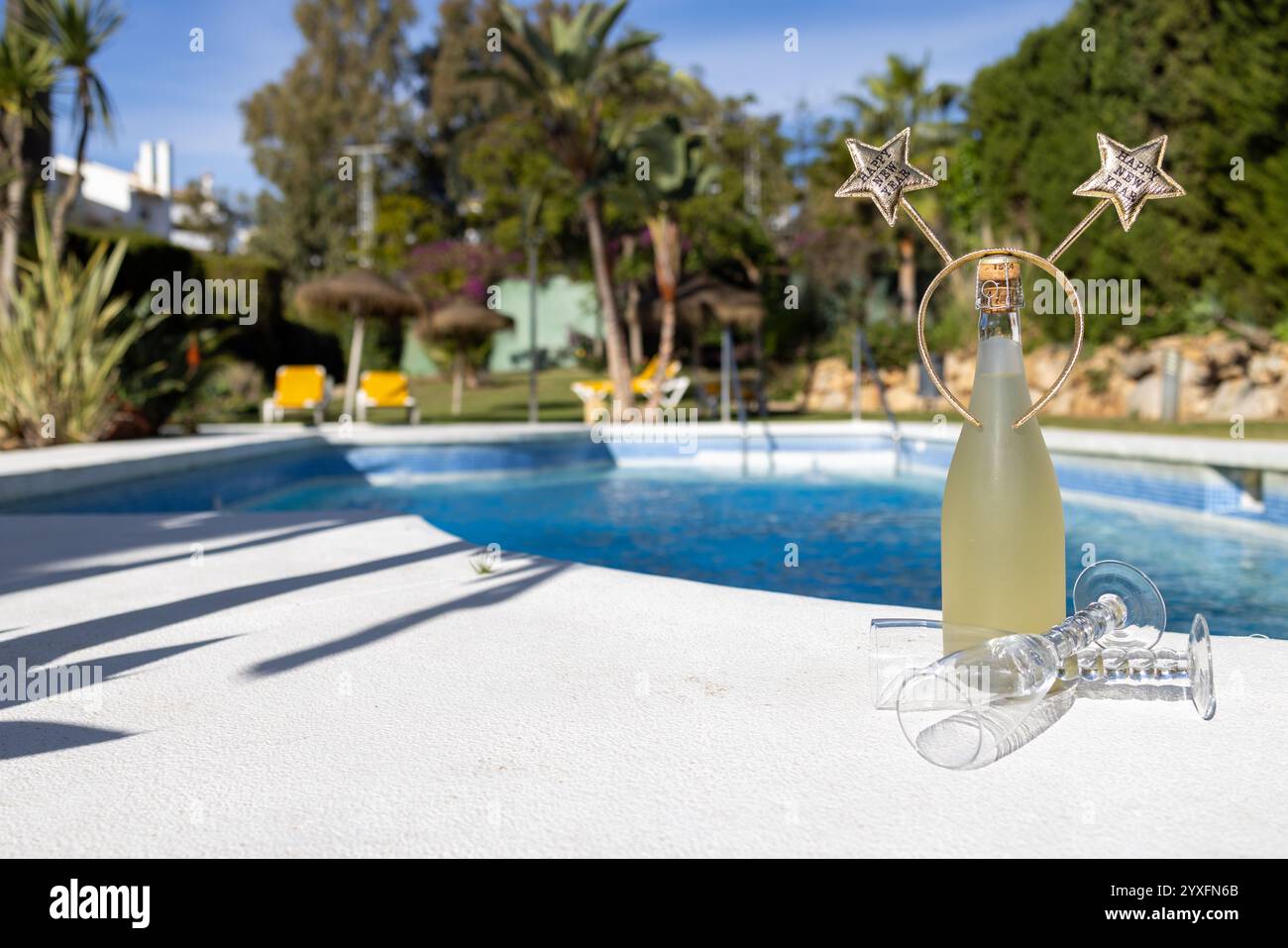 Happy new year 2025 swimming pool hi-res stock photography and images ...
