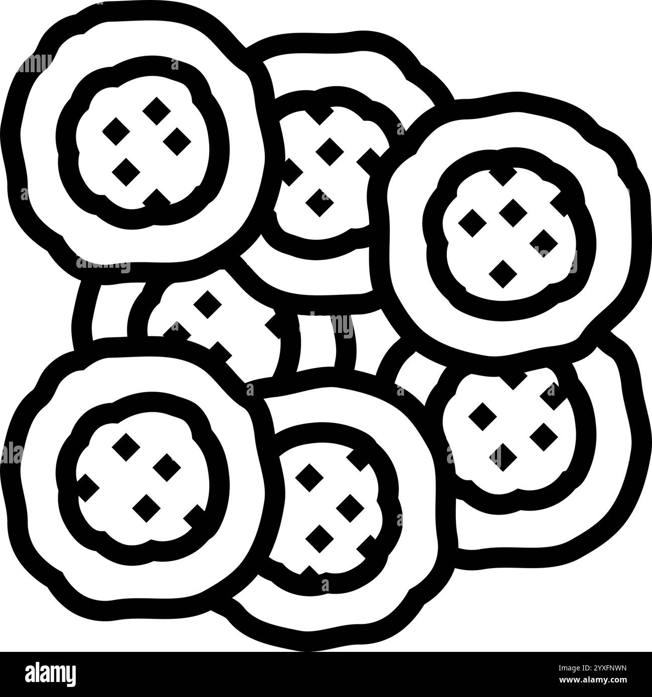 cells genetic engineering line icon vector illustration Stock Vector ...