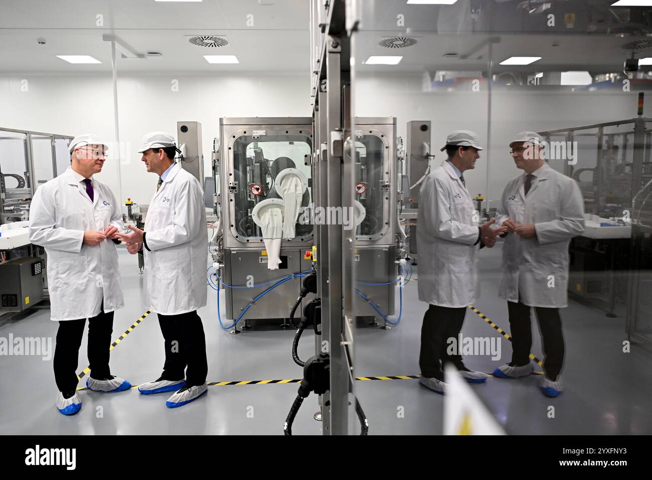 First Minister of Scotland John Swinney talks to the CEO of Centre for ...