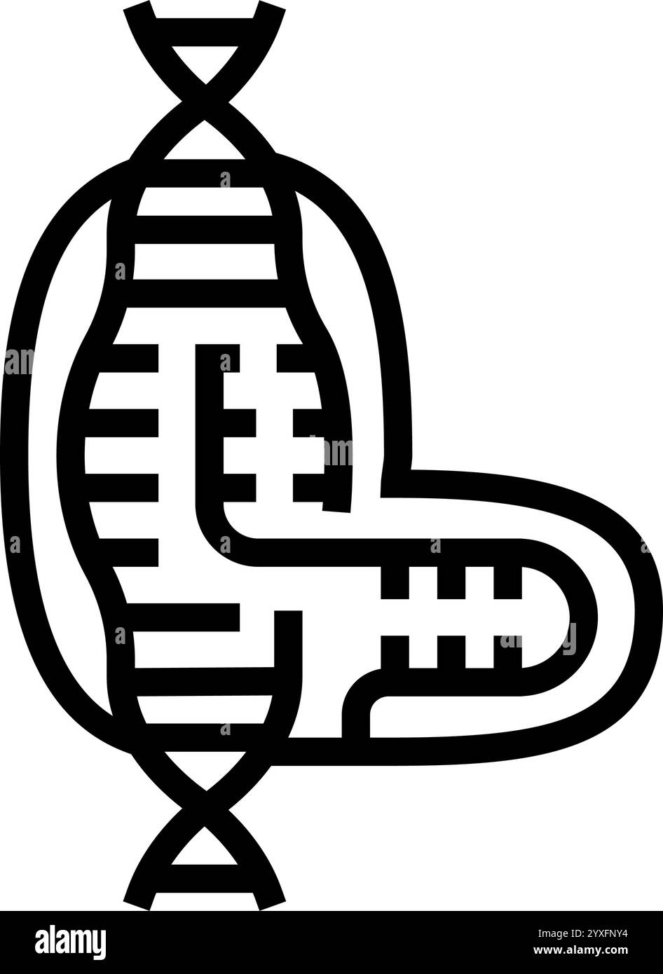 crispr tool genetic engineering line icon vector illustration Stock ...