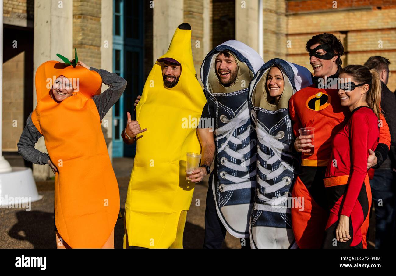 A general view of fans in fancy dress before day two of the Paddy Power ...