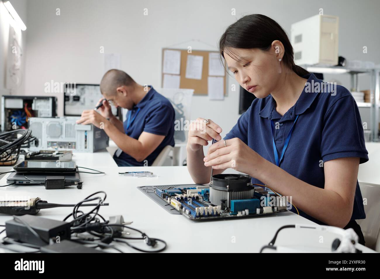 Assembling a computer components hi-res stock photography and images ...