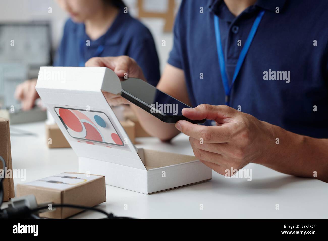 Mobile testing setup hi-res stock photography and images - Alamy