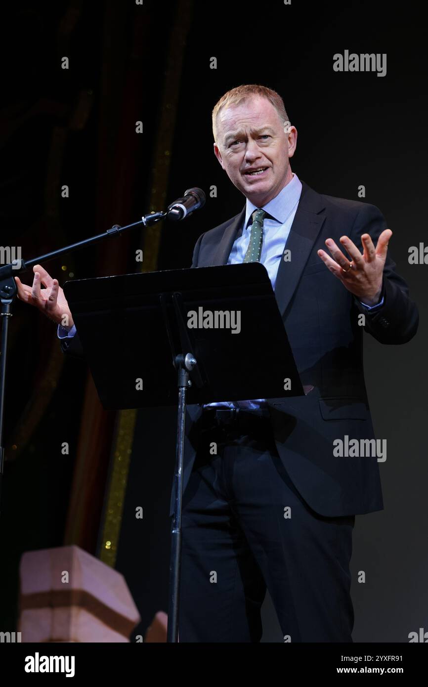 Tim Farron speaking at the Business Property Relief summit at the ...