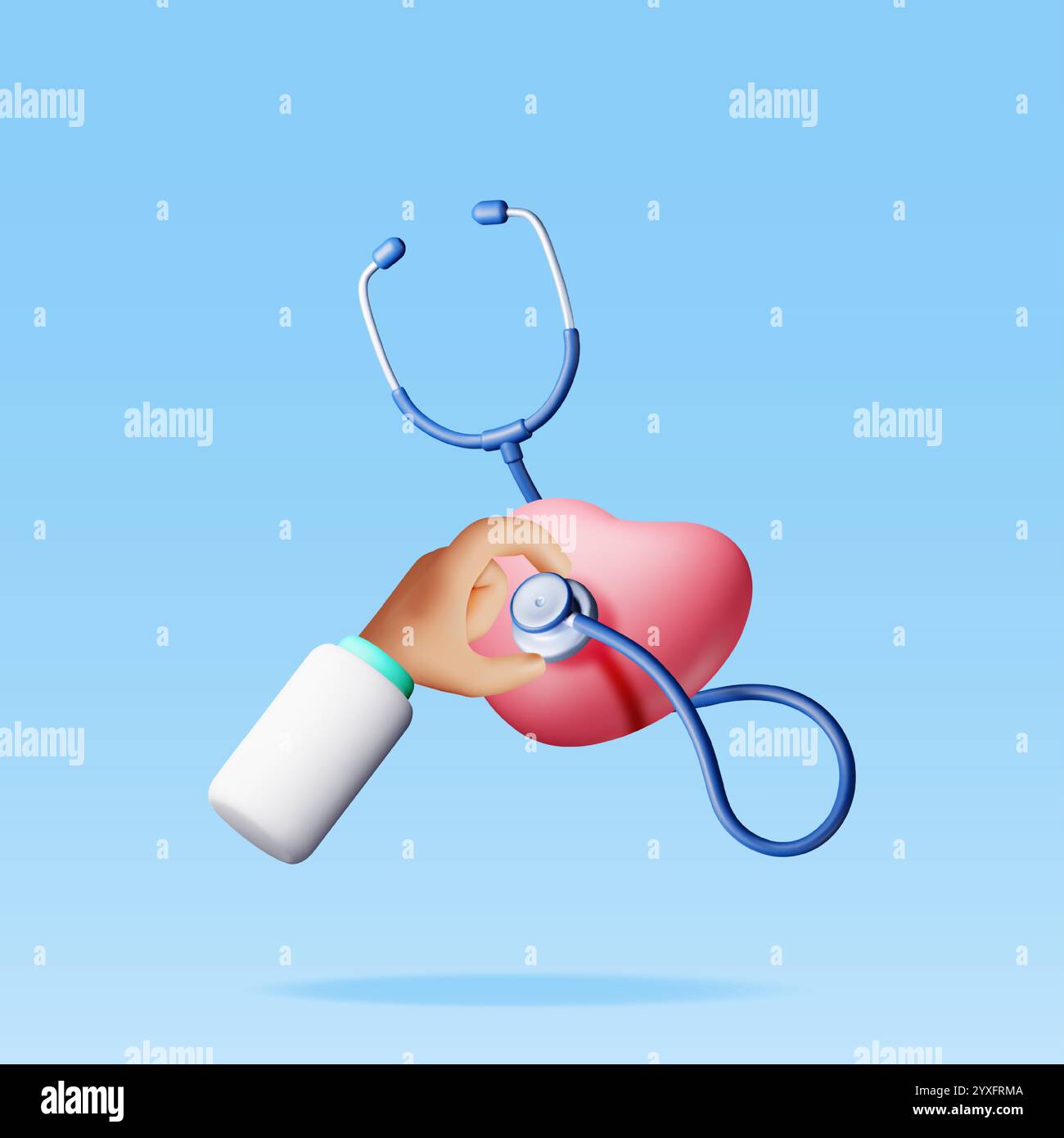 3d realistic medical stethoscope hi-res stock photography and images ...