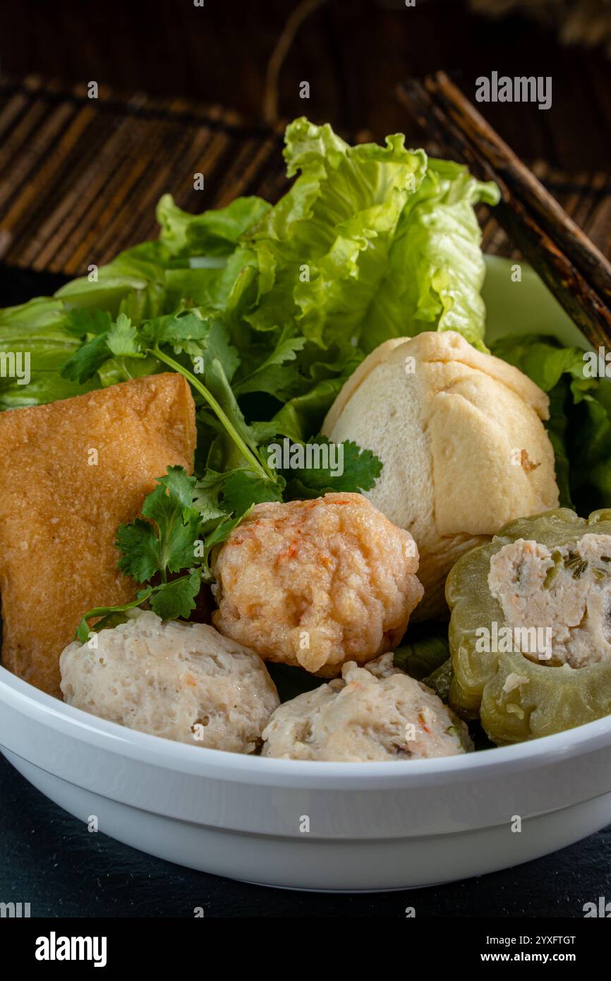 Yong tau foo , yong tau fu or Liong Tahu. is a Hakka Chinese cuisine ...